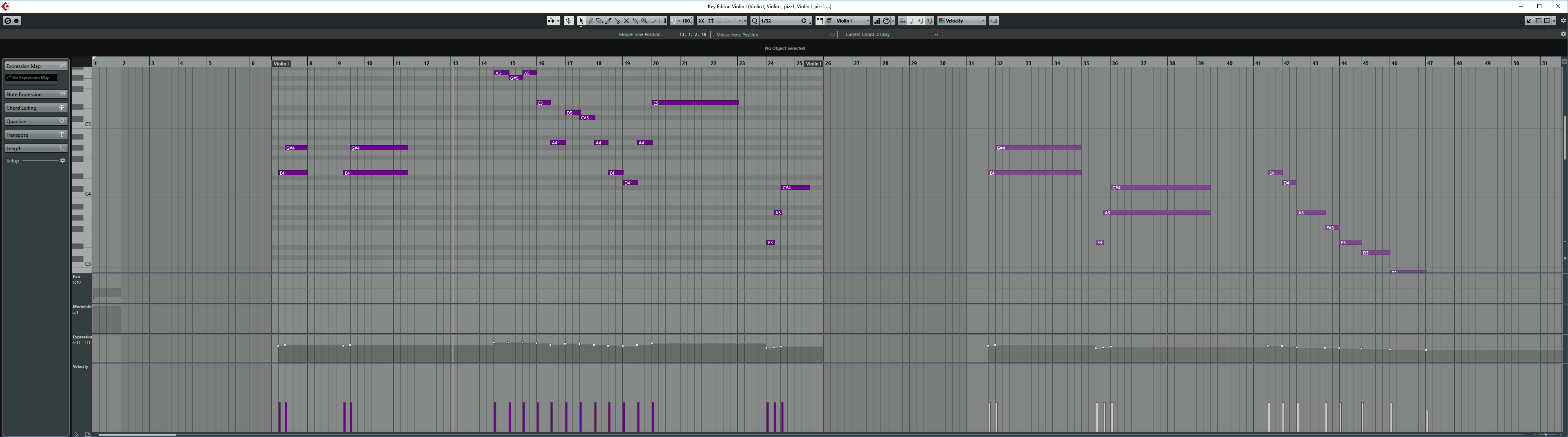 Set up automation lane in Cubase to receive CC1 from my MIDI controller ...