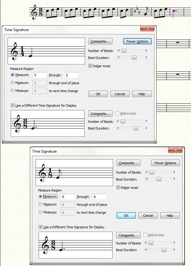 Split measures – Finale/Garritan Help Center